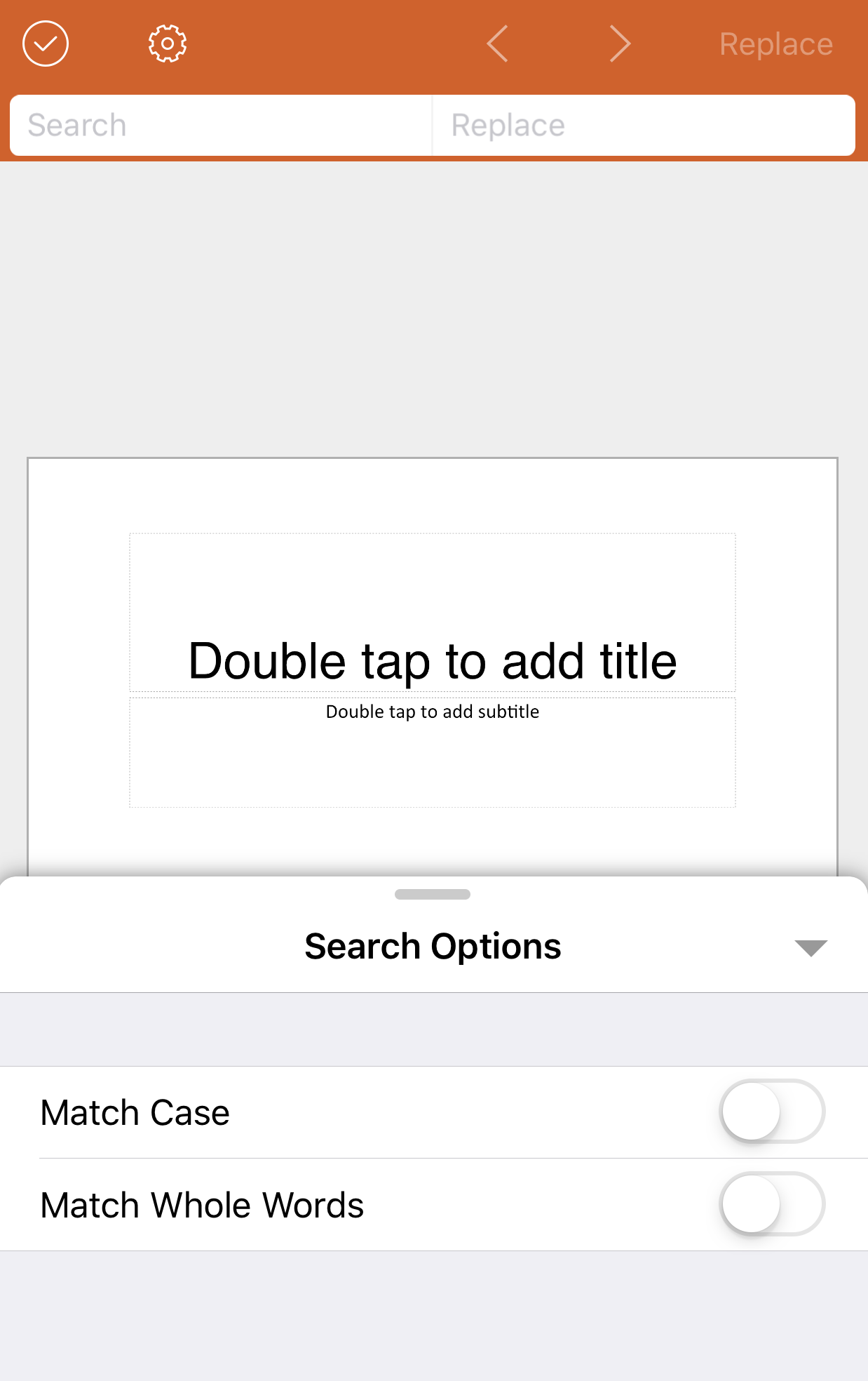 Search a presentation for a word – OfficeSuite